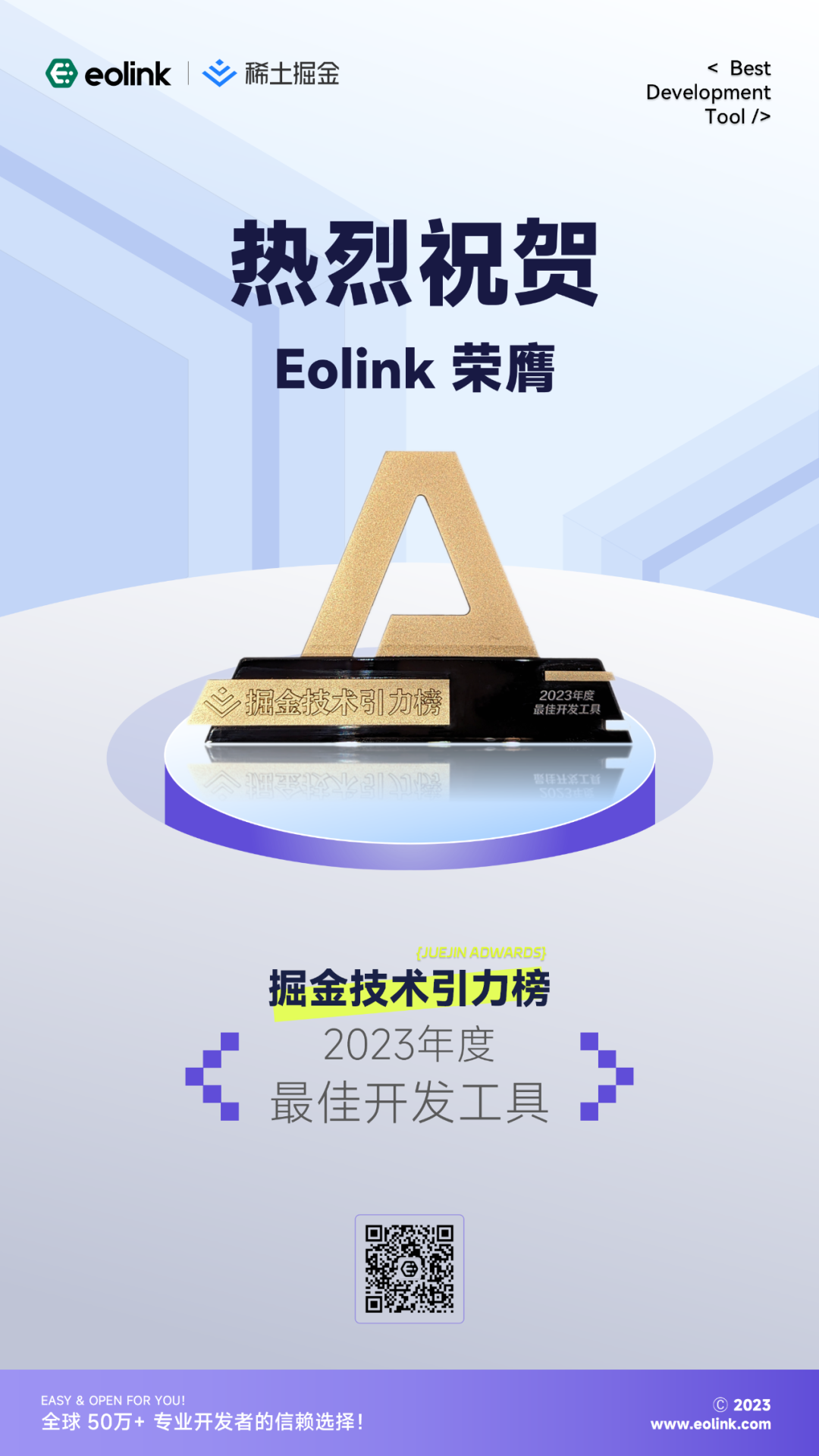 Eolink Apikit 荣获 2023 年度最佳开发工具！eolink Eolink 开发者社区 